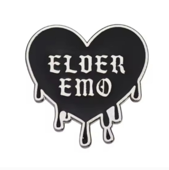Hot Topic | Accessories | 2 Black Heart Elder Emo Enamel Pin | Poshmark